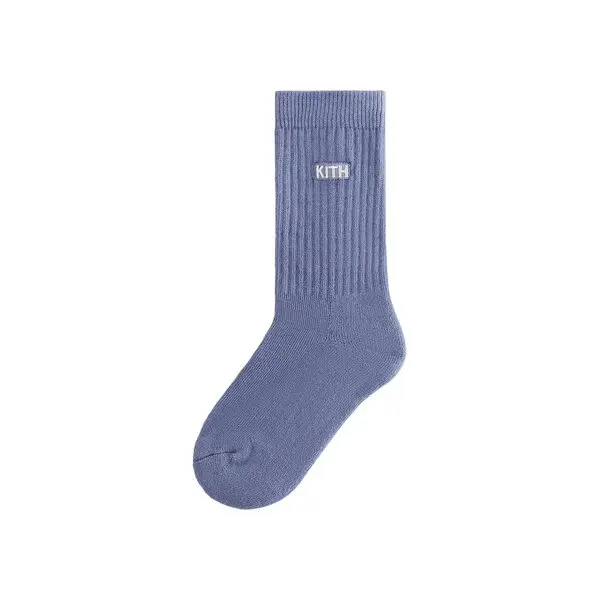 Kith Classic Crew Socks 'elevation - Blue