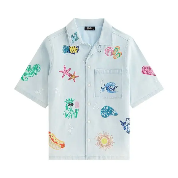 Kith Novelty Thompson Camp Shirt 'light Indigo