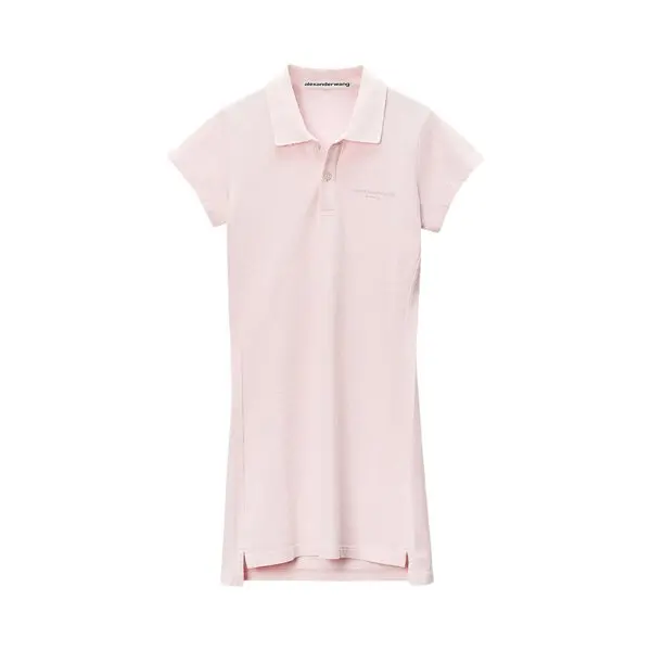 Alexander Wang Crystal Embellished Polo Dress 'light