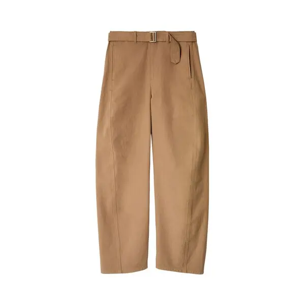 LEMAIRE Twisted Belted Pants 'tobacco