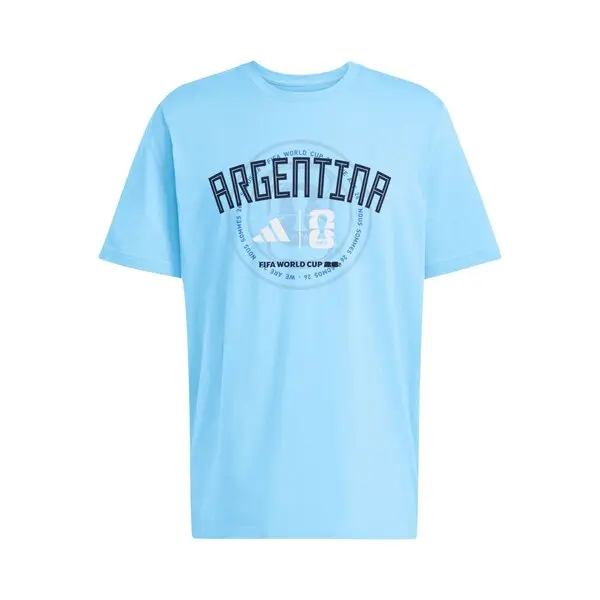 Adidas Fifa World Cup 26 Qualifier Tee 'light /soccr-arq-saq - Blue
