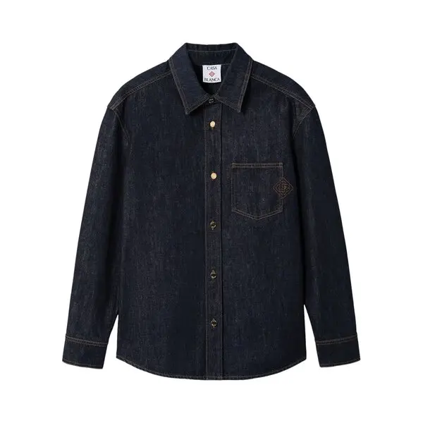 Casablanca Raw Denim Shirt 'indigo
