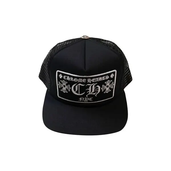 Chrome Hearts Nyc Trucker Hat - Black