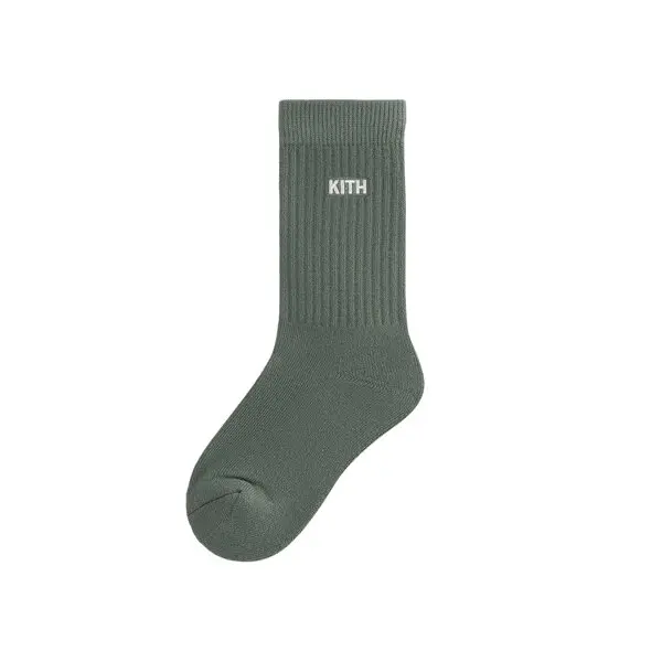 Kith Classic Crew Socks 'laurel - White