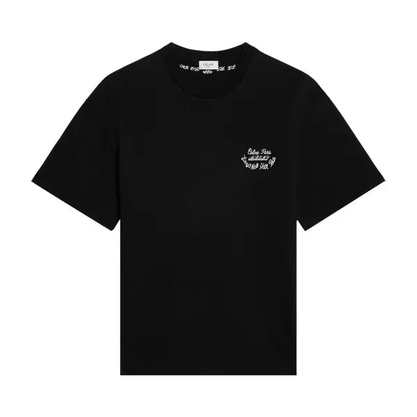 Celine Relaxed T-shirt /white - Black