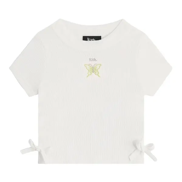 Kith Mulberry Ruched Rib Tee - White