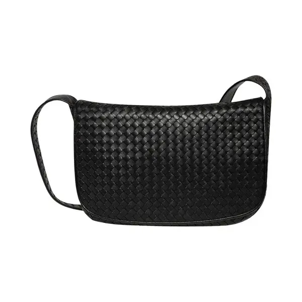 Bottega Veneta Messenger Intreccio Bag /silver