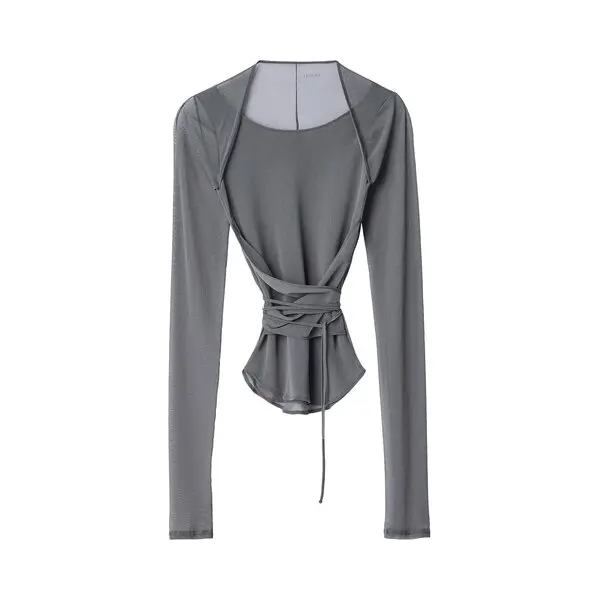 LEMAIRE Ballerina Knotted Top 'steel