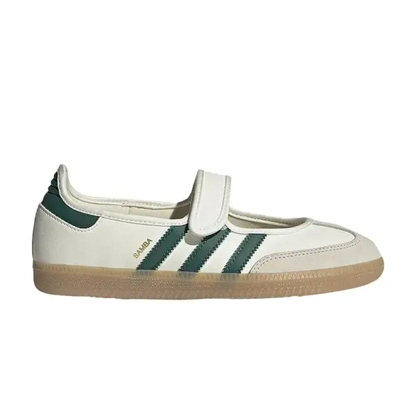 Adidas Wmns Samba Jane 'off Collegiate Green Gold Metallic - White