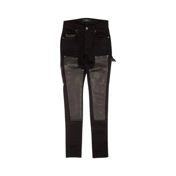 Amiri Denim Leather Workman Pant