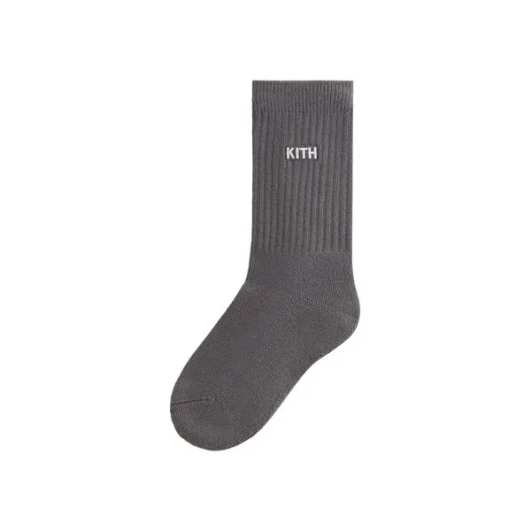Kith Classic Crew Socks 'hurricane - Black
