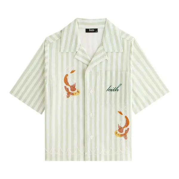 Kith Embroidered Thompson Camp Shirt 'sage