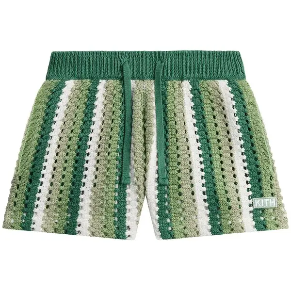 Kith Open Knit Camp Short 'sage