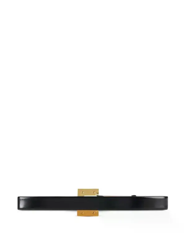 Elisabetta Franchi Leather Belt - Black