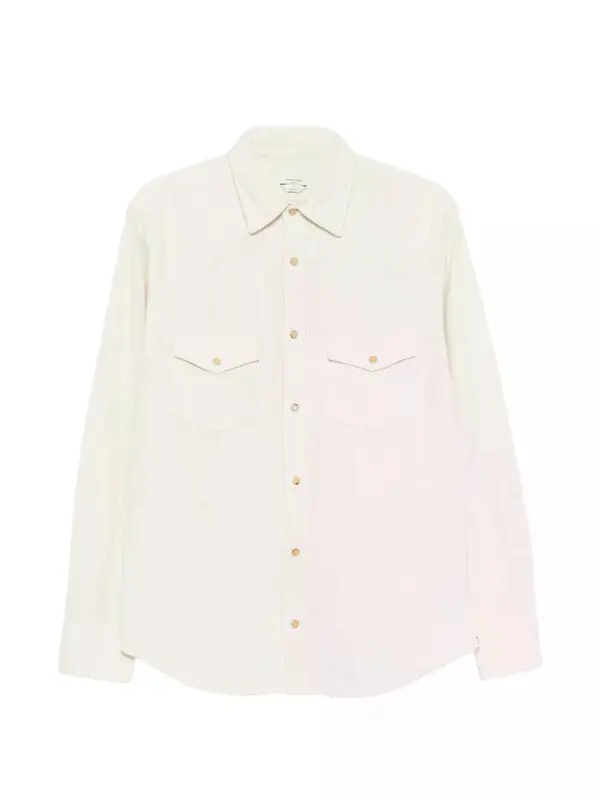 Jacob Cohen Corduroy-texture Shirt - Neutrals
