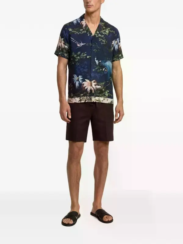 Orlebar Brown Alex Drawstring Linen Deck Shorts
