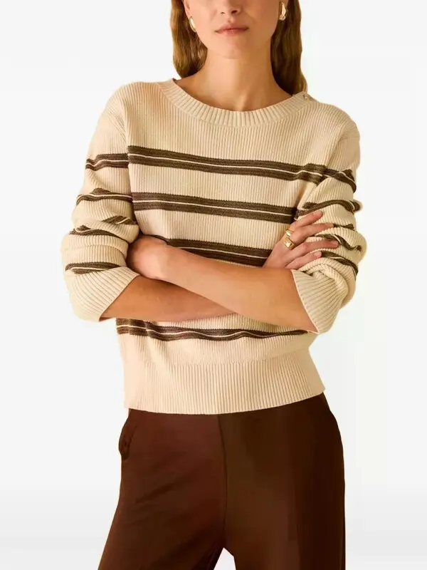 PENNYBLACK Button-detail Striped Sweater
