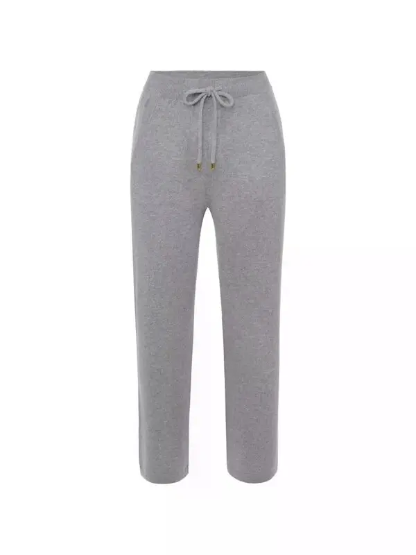 Elisabetta Franchi Ribbed Waistband Knit Trousers With Drawstring