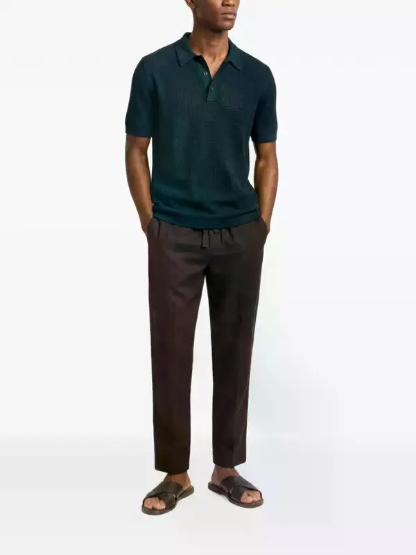Orlebar Brown Keeling Open-knit Polo Shirt
