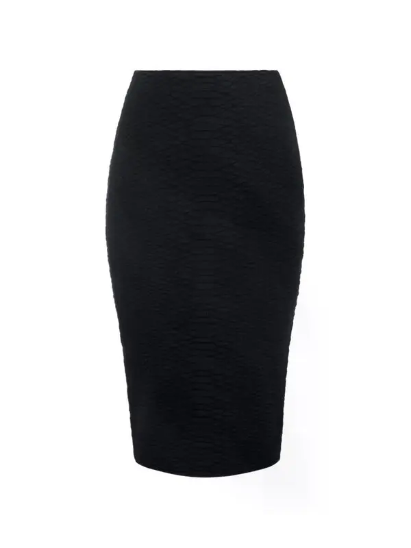 Elisabetta Franchi Snake-pattern Knit Skirt