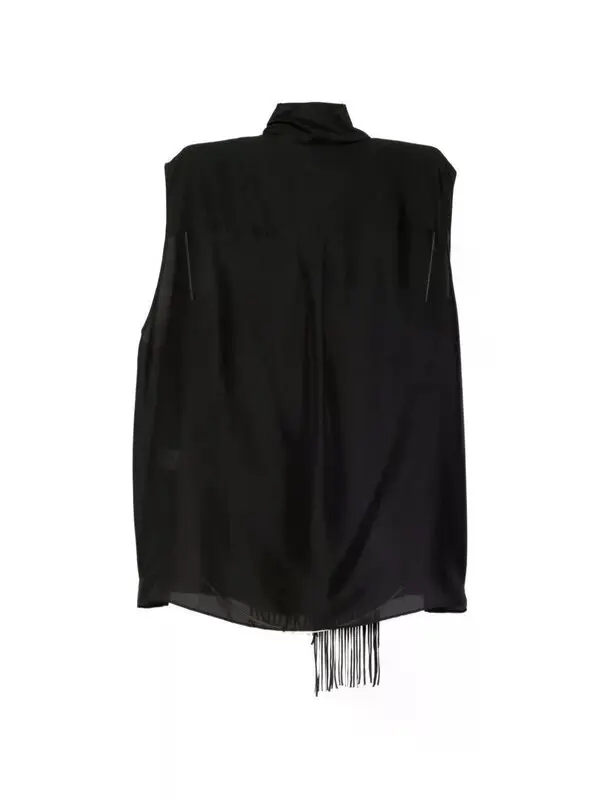 LESS Silk Tie Blouse