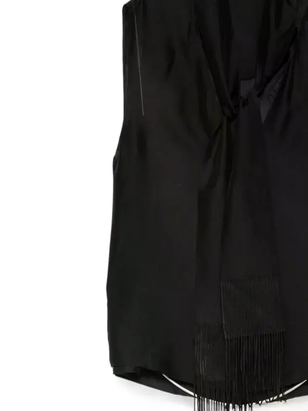 LESS Silk Tie Blouse