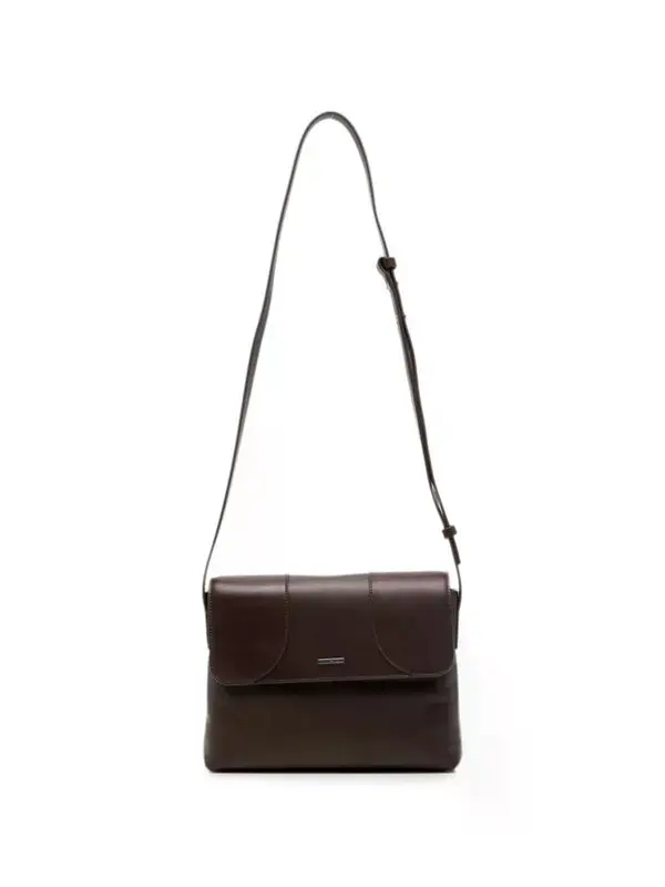 Emporio Armani Logo-plaque Leather Messenger Bag