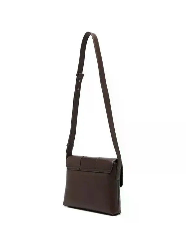 Emporio Armani Leather Messenger Bag - Brown