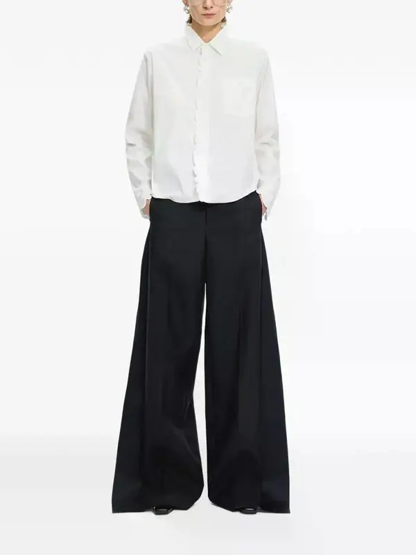 JNBY Scalloped Edge Shirt - White