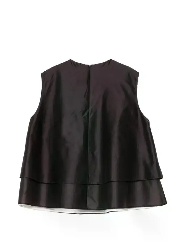 LESS A-line Double-layer Blouse