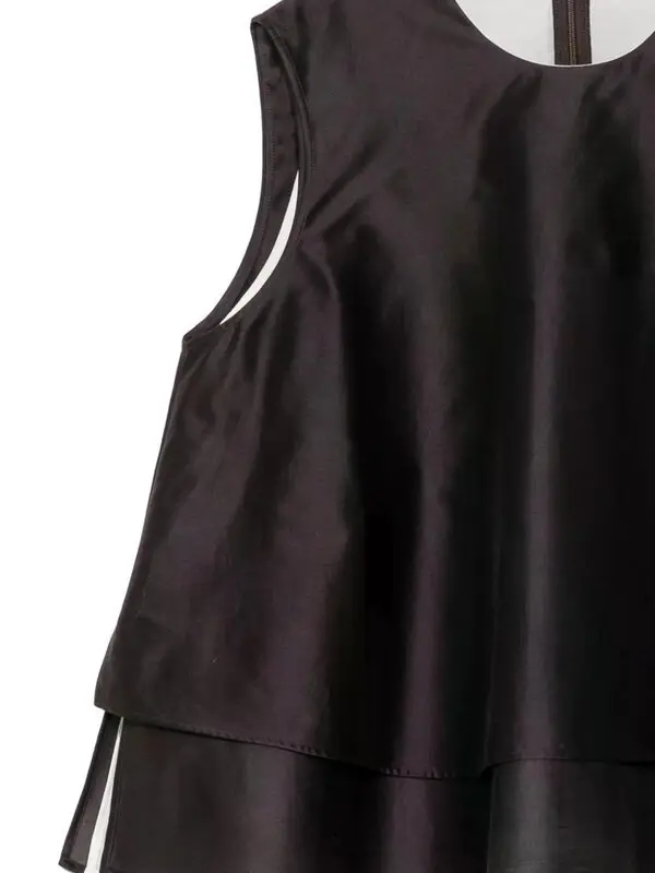 LESS A-line Double-layer Blouse