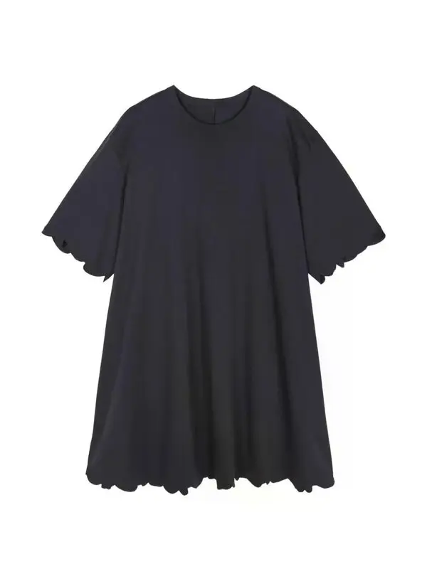 JNBY Scallop Edge Mini Dress - Blue