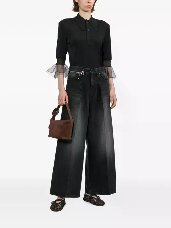 Toga Western-buckle Suede Tote Bag