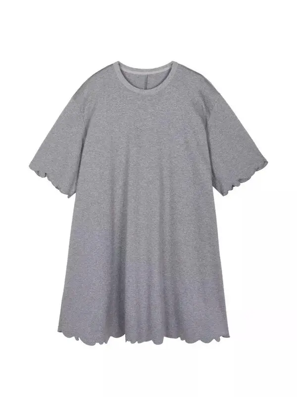 JNBY Crewneck Mini Dress With Scalloped Edges