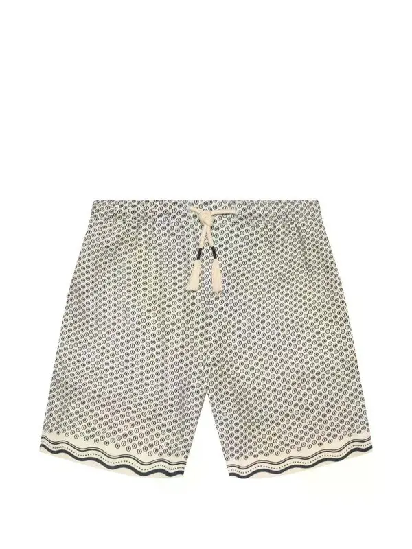 Orlebar Brown Sonoran Geometric-print Linen Deck Shorts