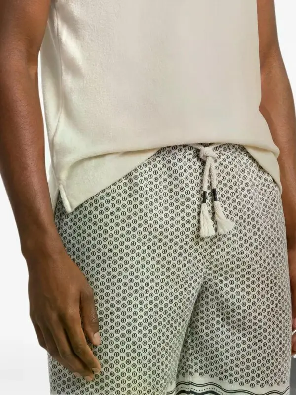 Orlebar Brown Sonoran Geometric-print Linen Deck Shorts