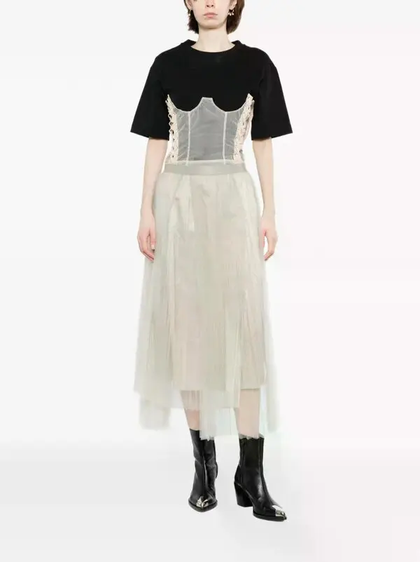 JNBY Pleated Midi Skirt