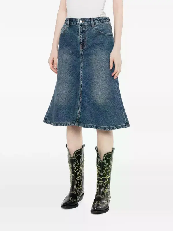 JNBY Fishtail-hem Denim Skirt