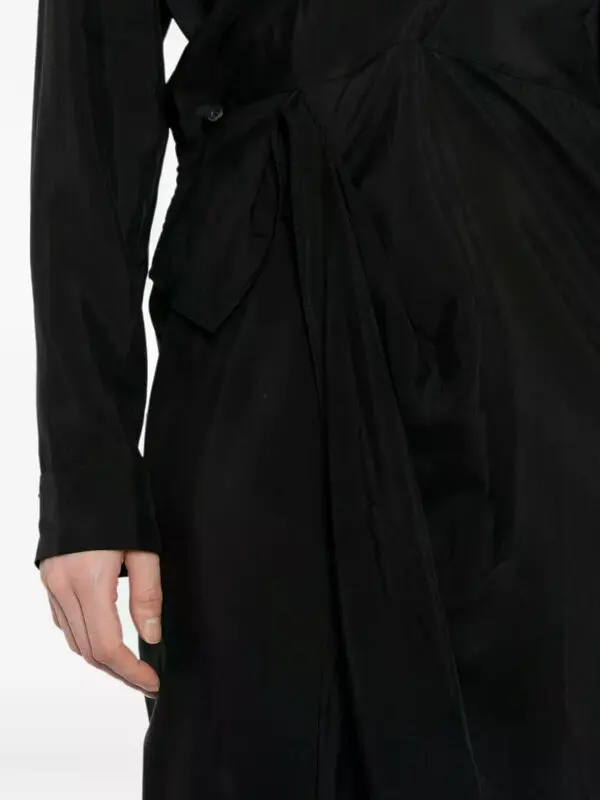 JNBY Long Sleeve Twist Detail Midi Dress