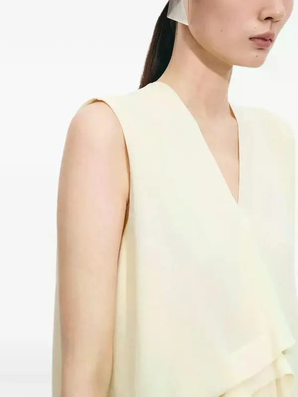JNBY Pleated V-neck Vest