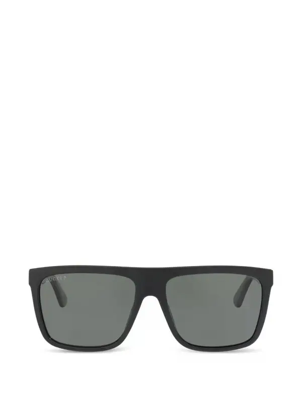 Gucci Rectangular Sunglasses - Black