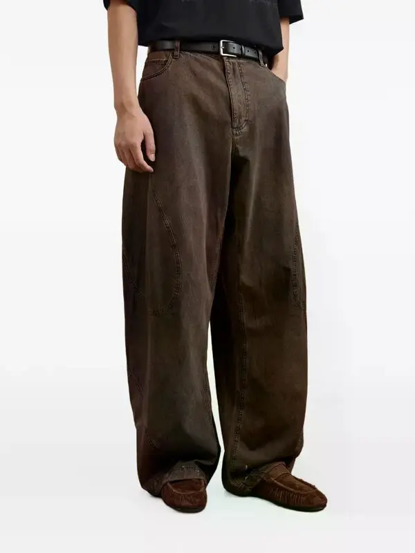 CROQUIS Panelled Jeans - Brown