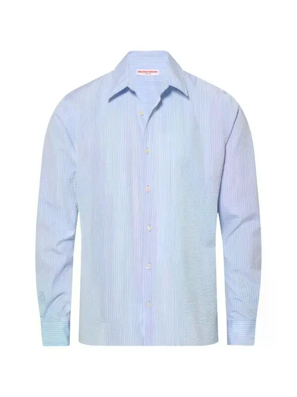 Orlebar Brown Justin Seersucker-stripe Shirt
