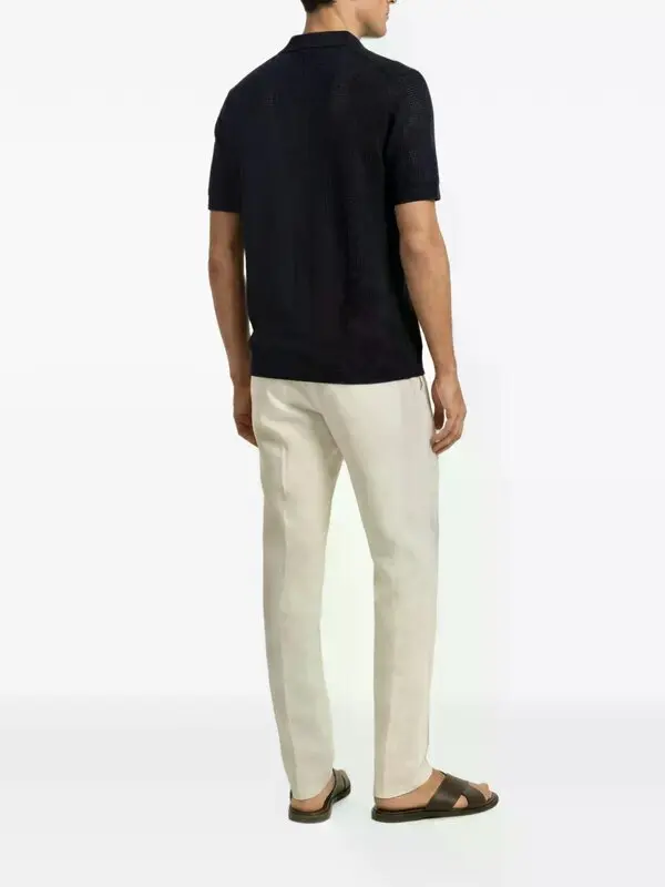 Orlebar Brown Keeling Open-knit Polo Shirt