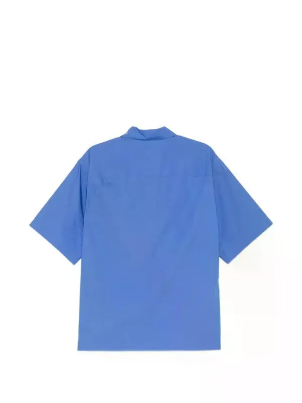 CROQUIS Embroidered-logo Camp-collar Polo Shirt