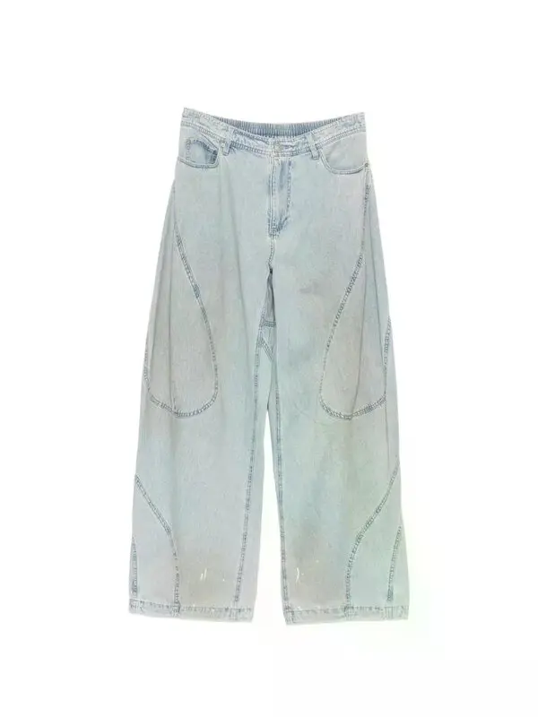 CROQUIS Conch-leg Panelled Jeans