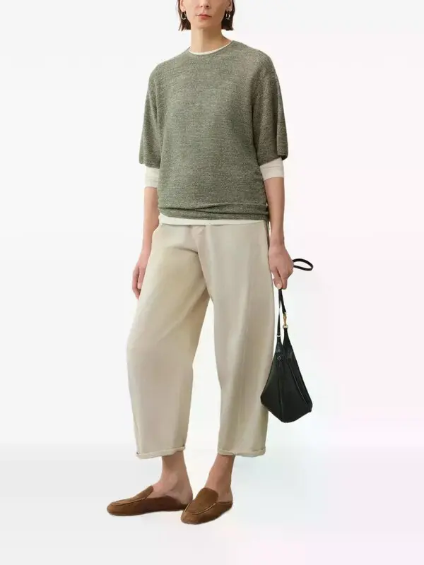 LESS Short Sleeve Marl Pattern T-shirt