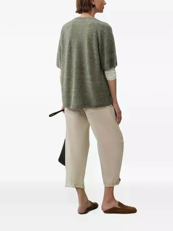 LESS Short Sleeve Marl Pattern T-shirt