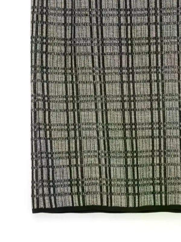 LESS Plaided Midi Skirt