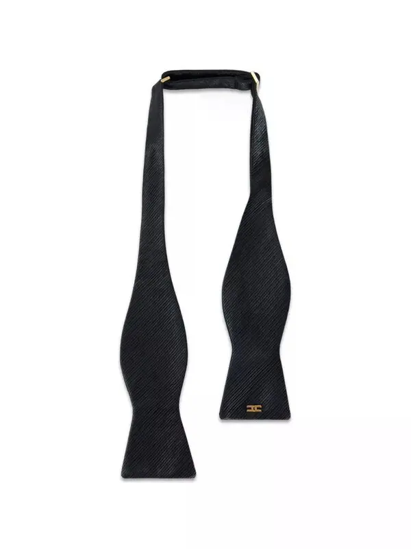 Elisabetta Franchi Ottoman Bow Tie - Black